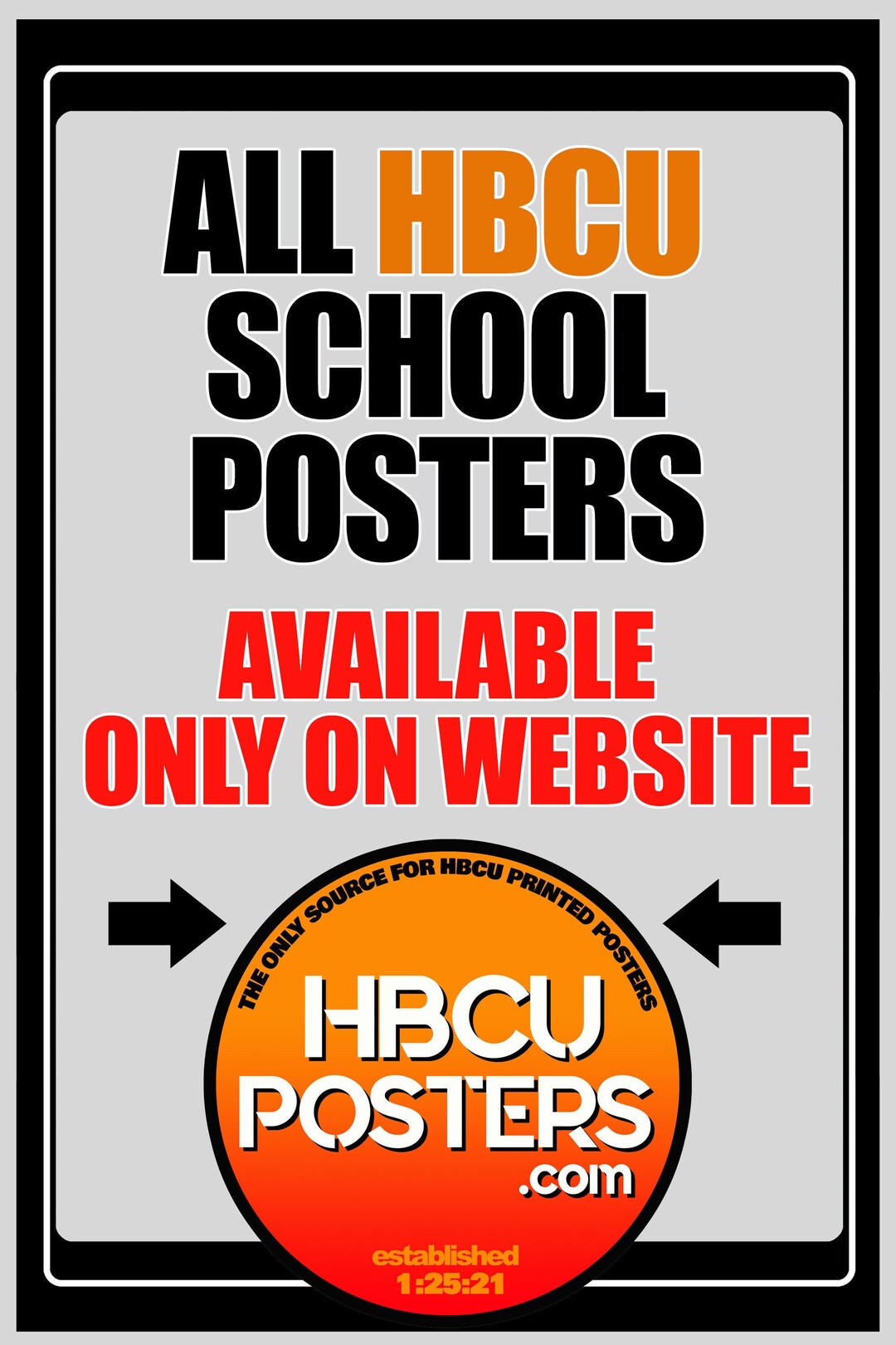 HBCU POSTER - Etsy