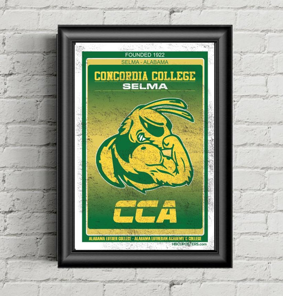 HBCU, Concordia College, Selma Alabama, VINTAGE HBCU, Wall Art - Etsy