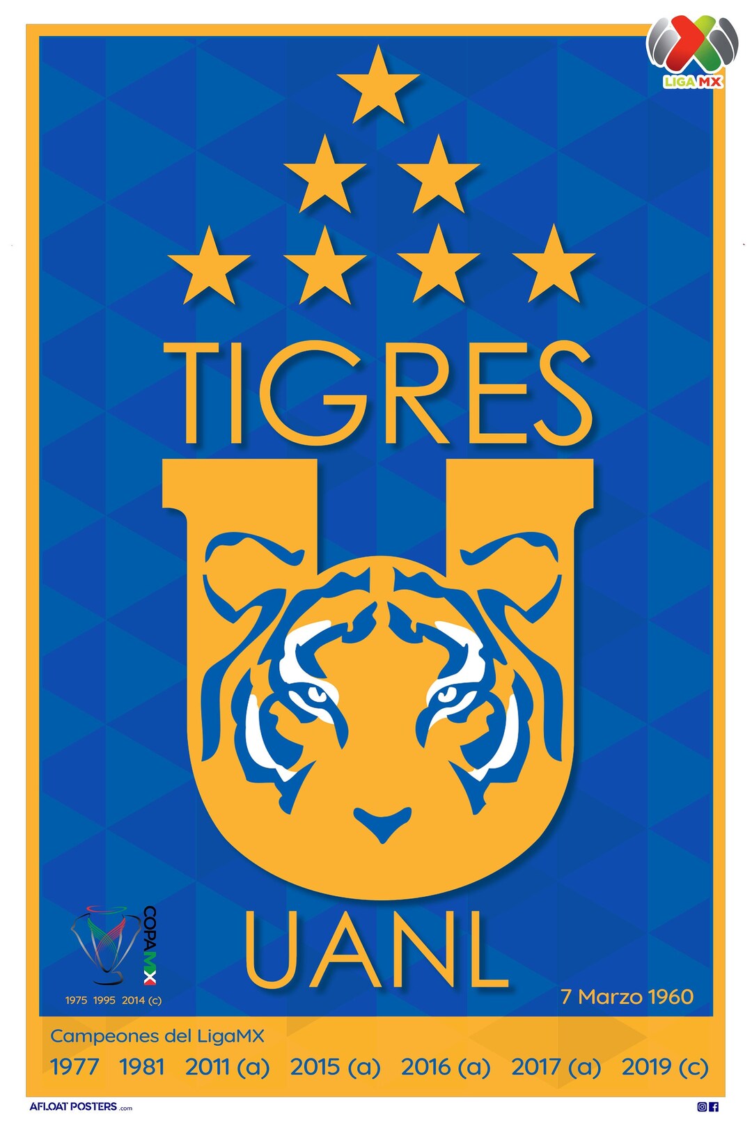UNAL Tigres Poster 12x18 - Etsy
