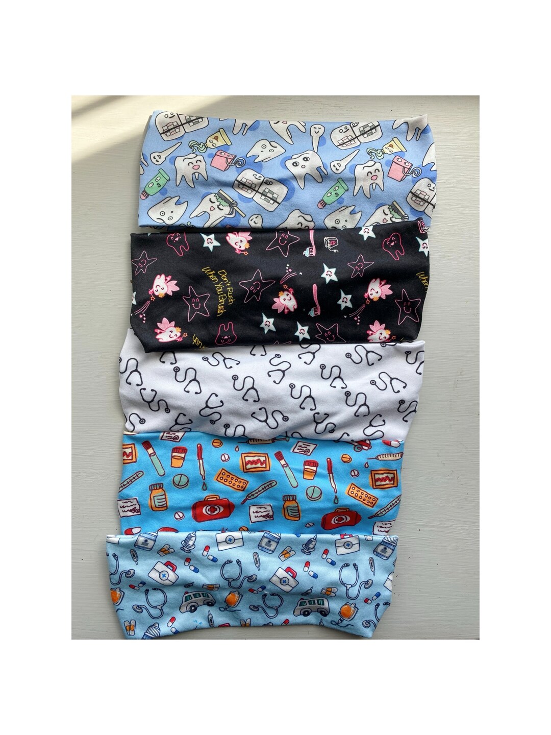 Soft Knit Stretch Headbands | Medical Prints | Headbands for Women ...