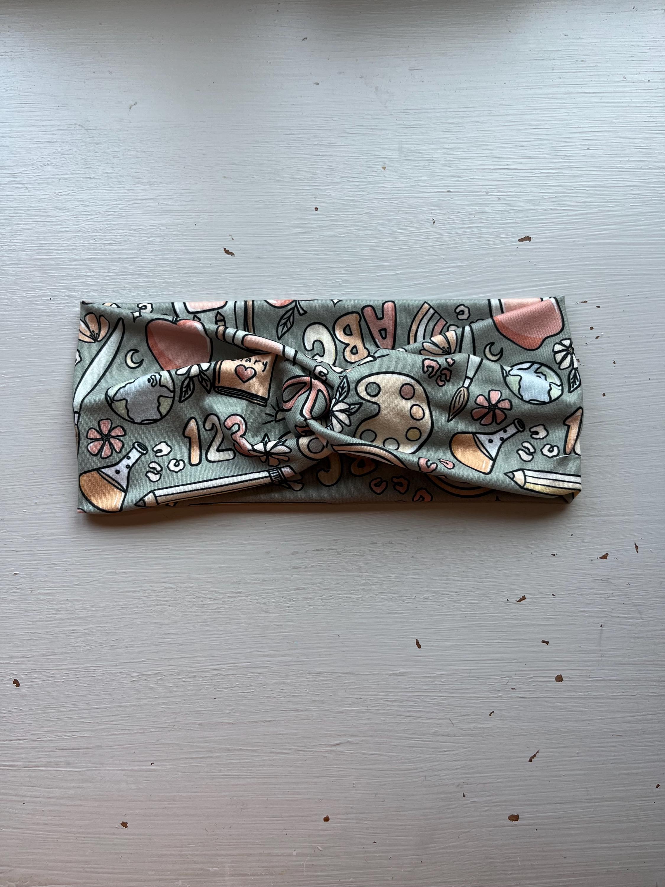 Soft Knit Twist-knot Headbands | Teacher Prints | Pencil Prints | Book ...
