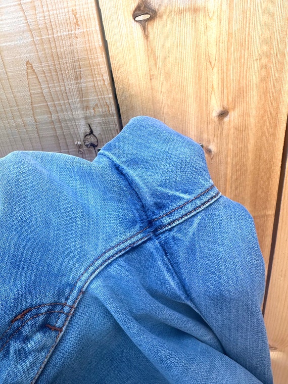 1970s Wrangler Blue Bell Light Blue Flared Bell Botto… - Gem