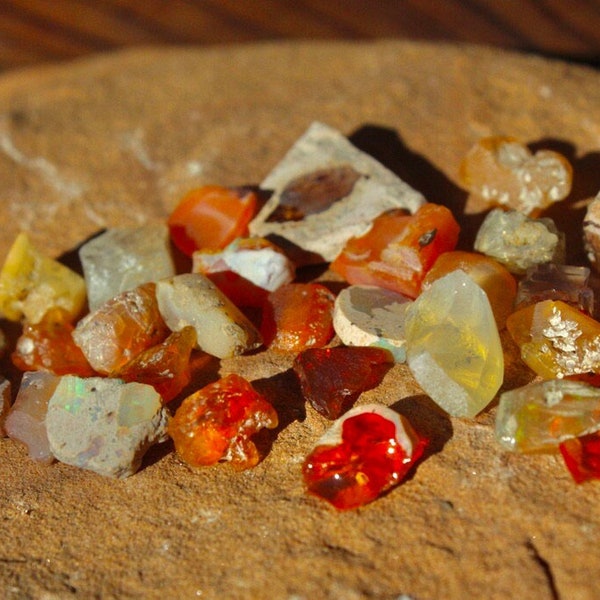 Raw Fire Opal - Etsy
