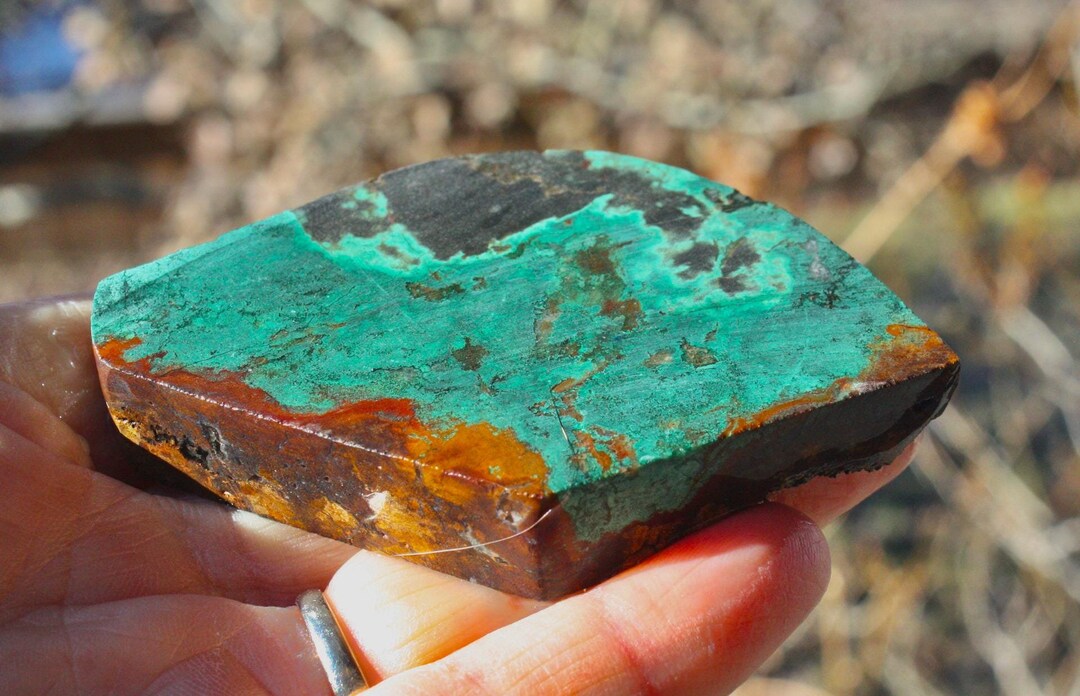 Thick Chrysocolla Slab, Raw, Unpolished Preform Lapidary Slab - Etsy