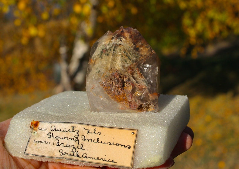 Quartz Crystal With Inclusions Brazil - Etsy