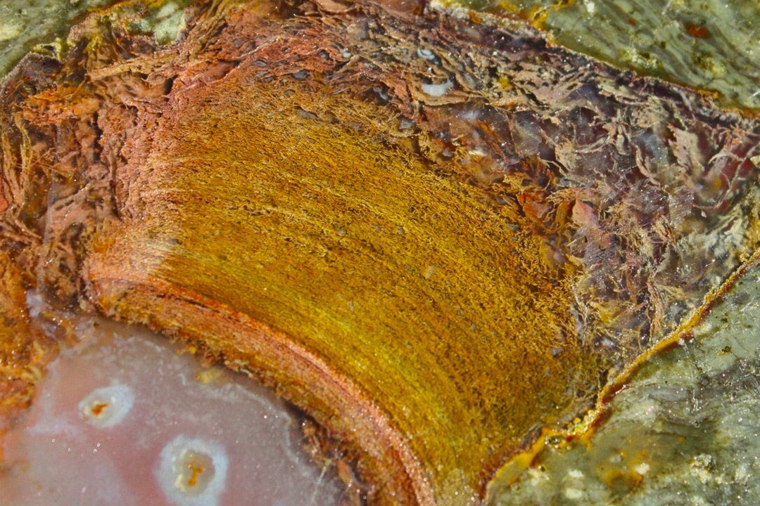 Oregon Thunder Egg Slab, Rare Red Mossy Plumes, 2.8 X 2.1 Inches - Etsy