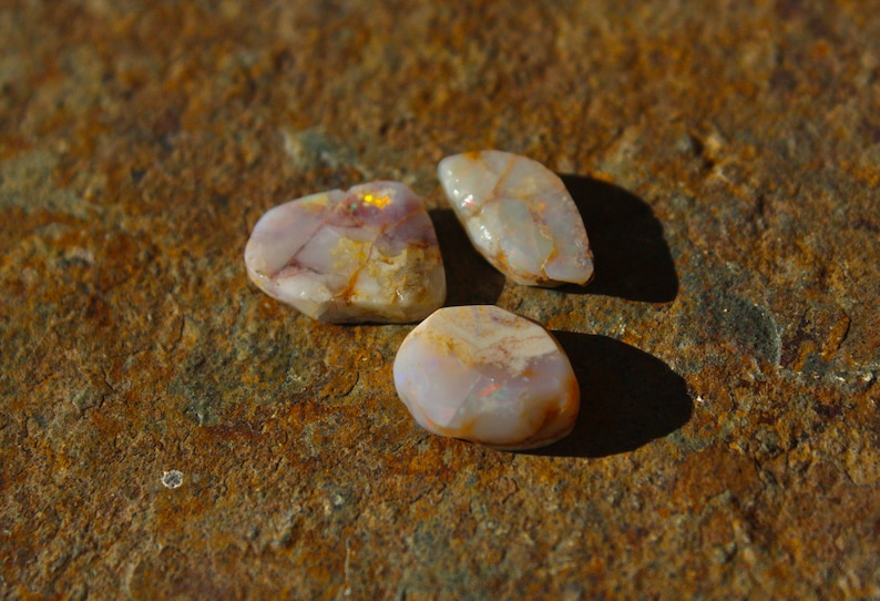 Trio of Spencer Opal "rub" Preform Cabochons, 8.5 Carats - Etsy