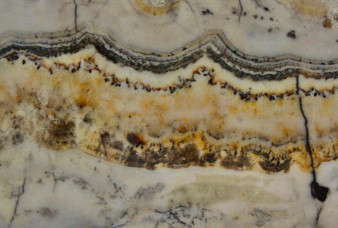 Dendritic Orange Banded Calcite Slab, Unpolished, 5.85 X 2.6 Inches - Etsy