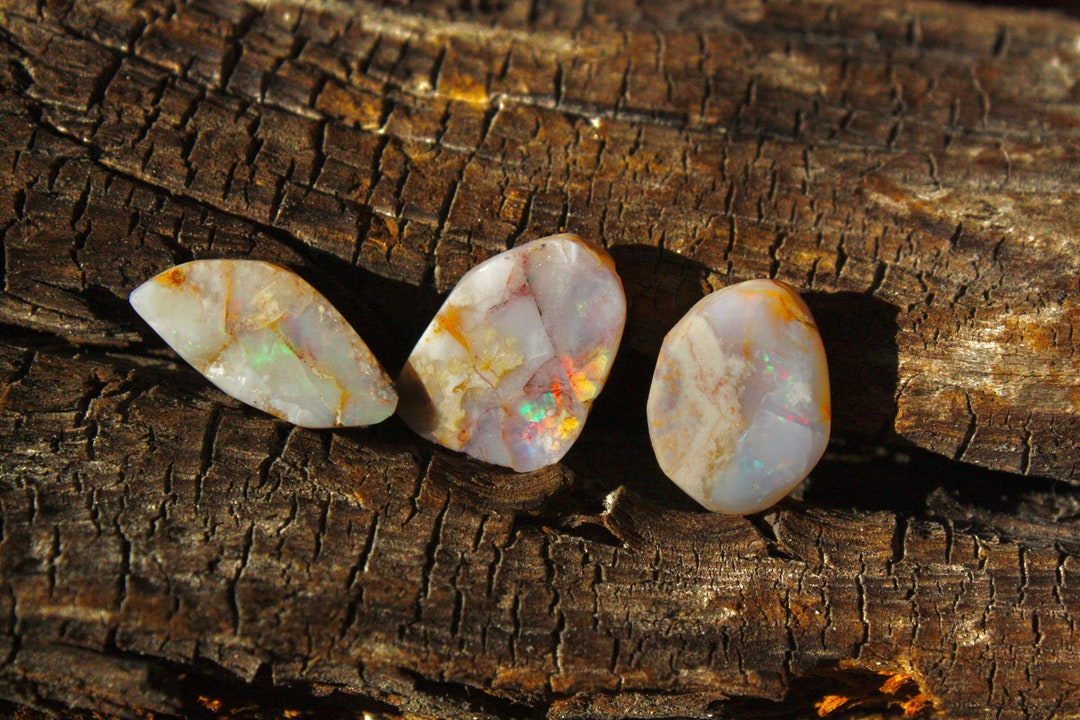 Trio of Spencer Opal "rub" Preform Cabochons, 8.5 Carats - Etsy