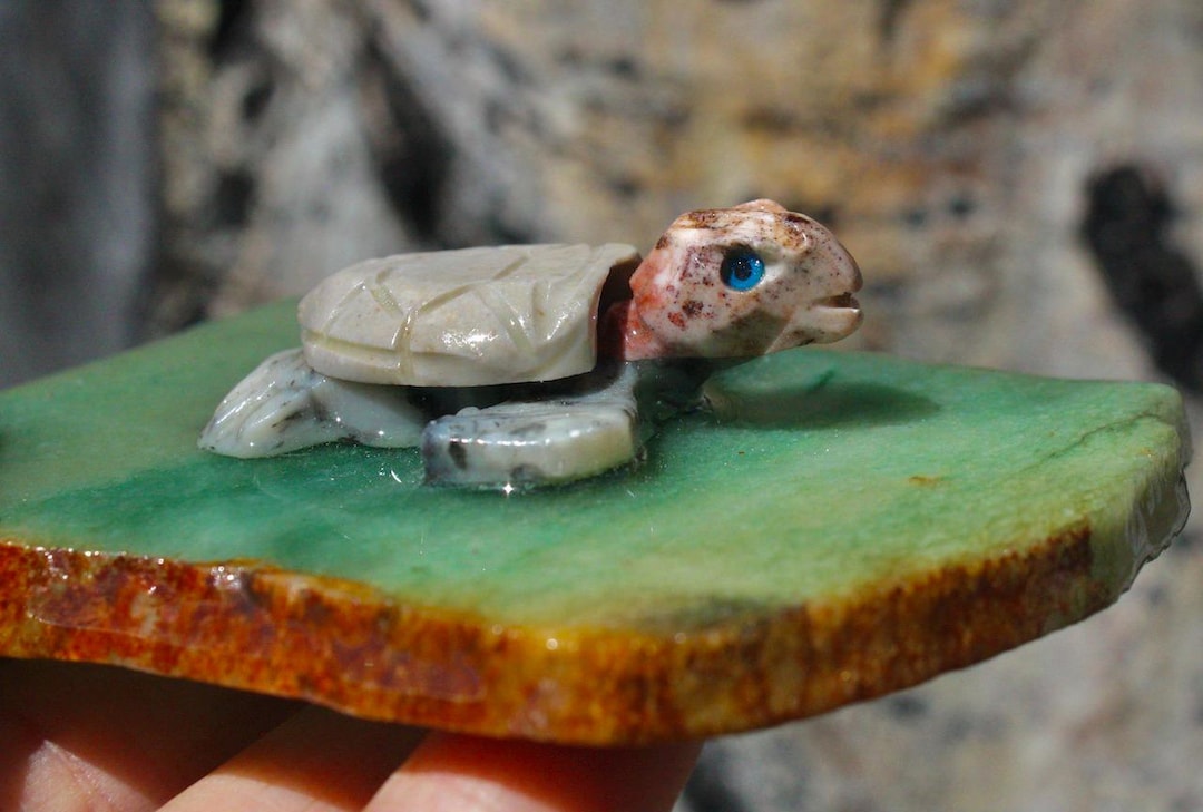 Carved Turtle on Jadeite Slab - Etsy