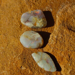 Trio of Spencer Opal "rub" Preform Cabochons, 8.5 Carats - Etsy
