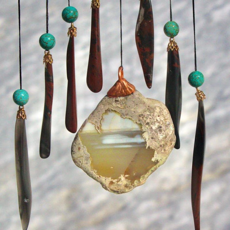 Agate Wind Chime - Etsy
