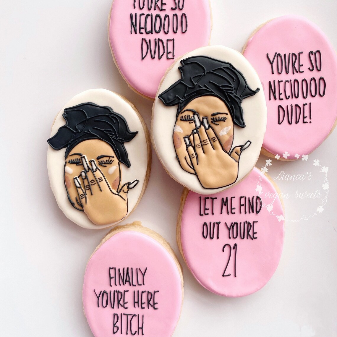 Vegan Sugar Cookies Adam Ray Okay Cookies Rosa Cookies - Etsy