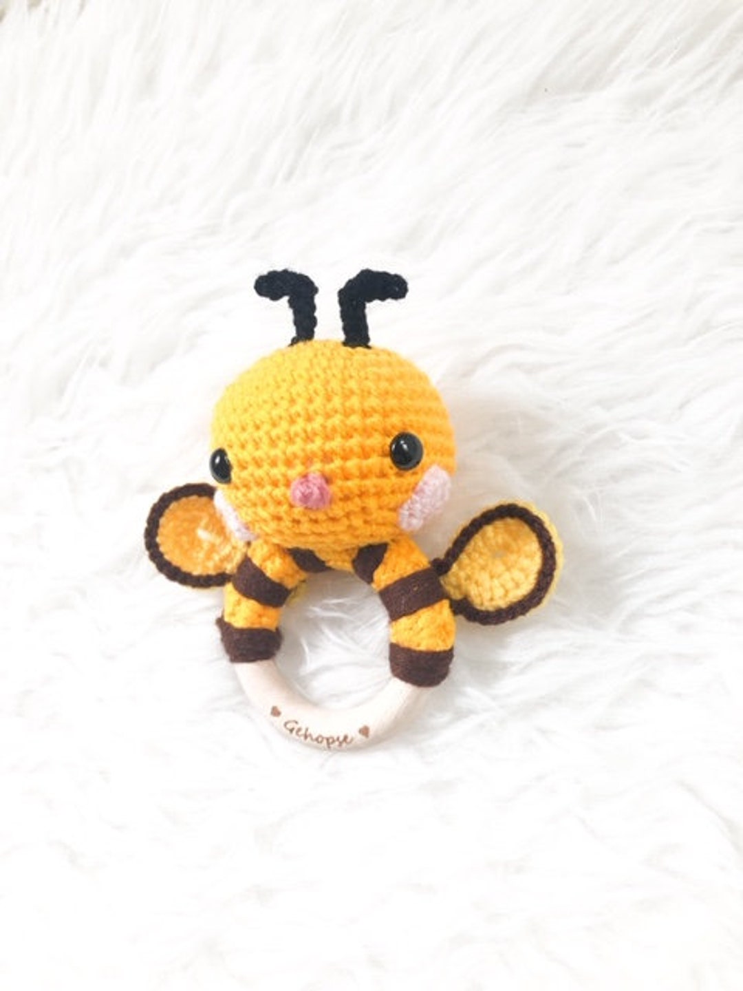 Crochet Pattern Baby Rattle Bee Bella - Etsy