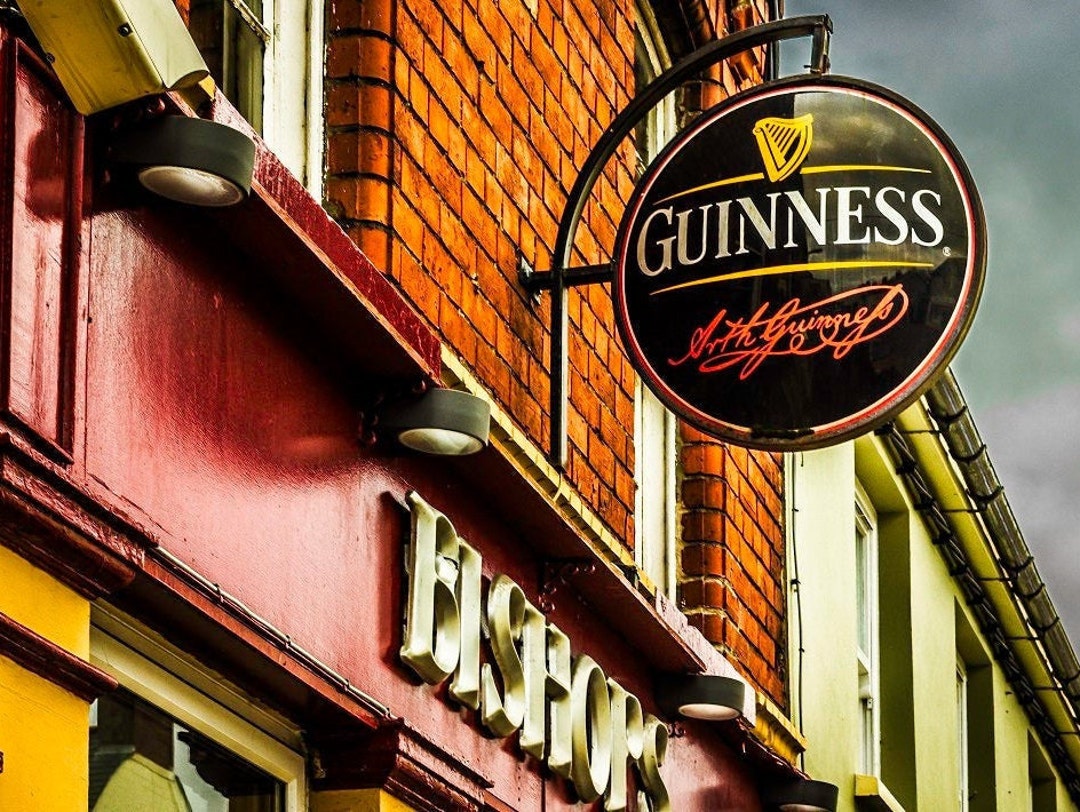 Guinness Sign Photo, Bar Photography, Irish, Ireland Print, Irish Pub ...