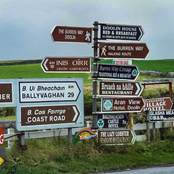 Irish Road Signs Poster - Etsy