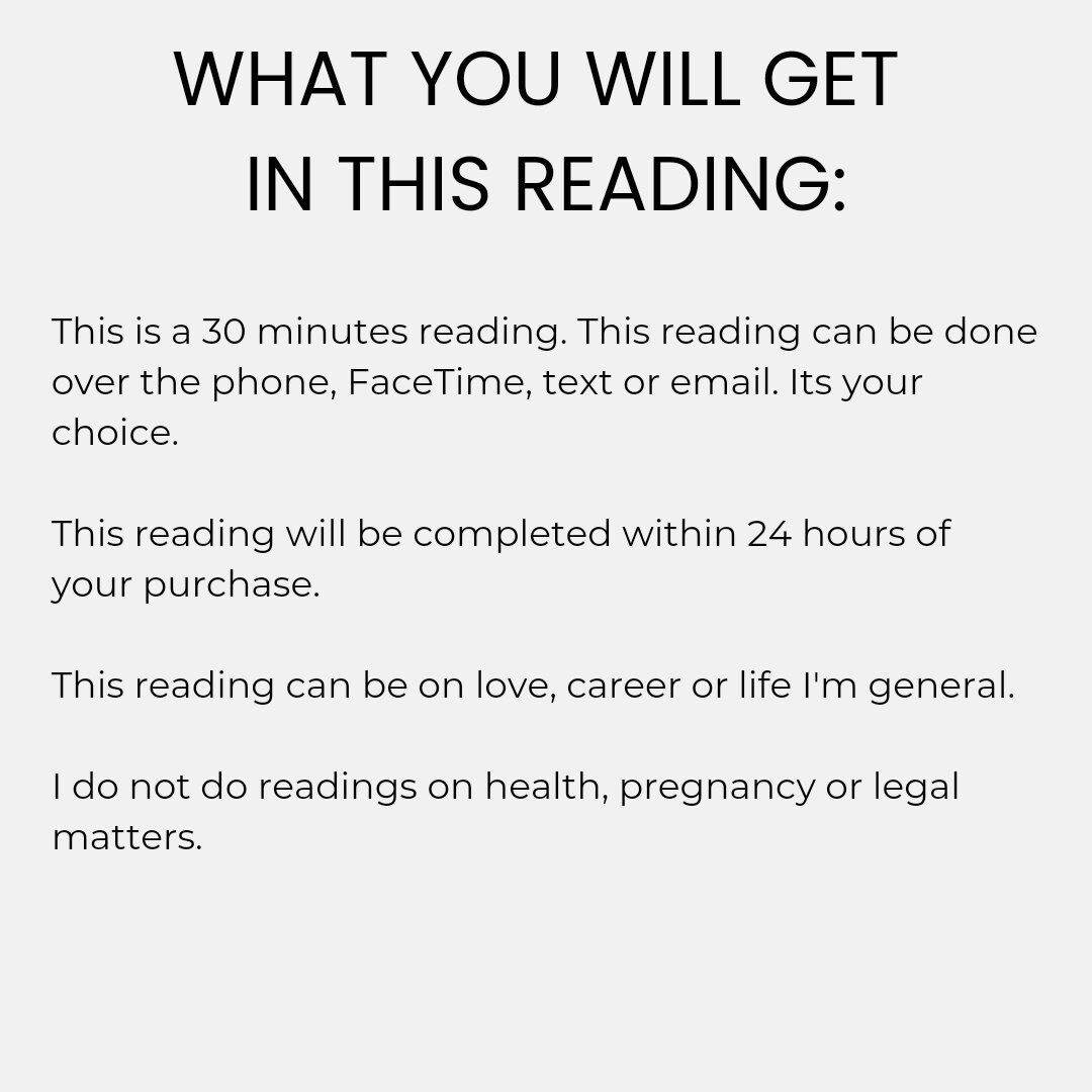 30 Minutes In Depth Reading Same Day Delivery, Tarot Reading, Intuitive ...
