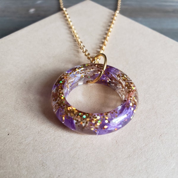 Resin Necklace - Etsy