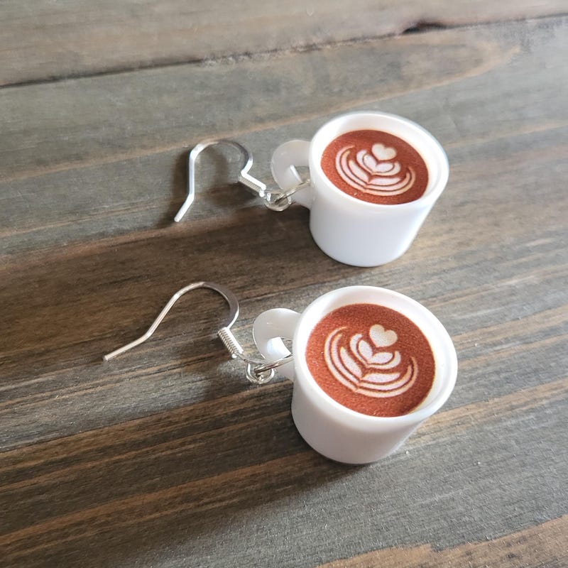 Coffee Bean Earrings - Etsy