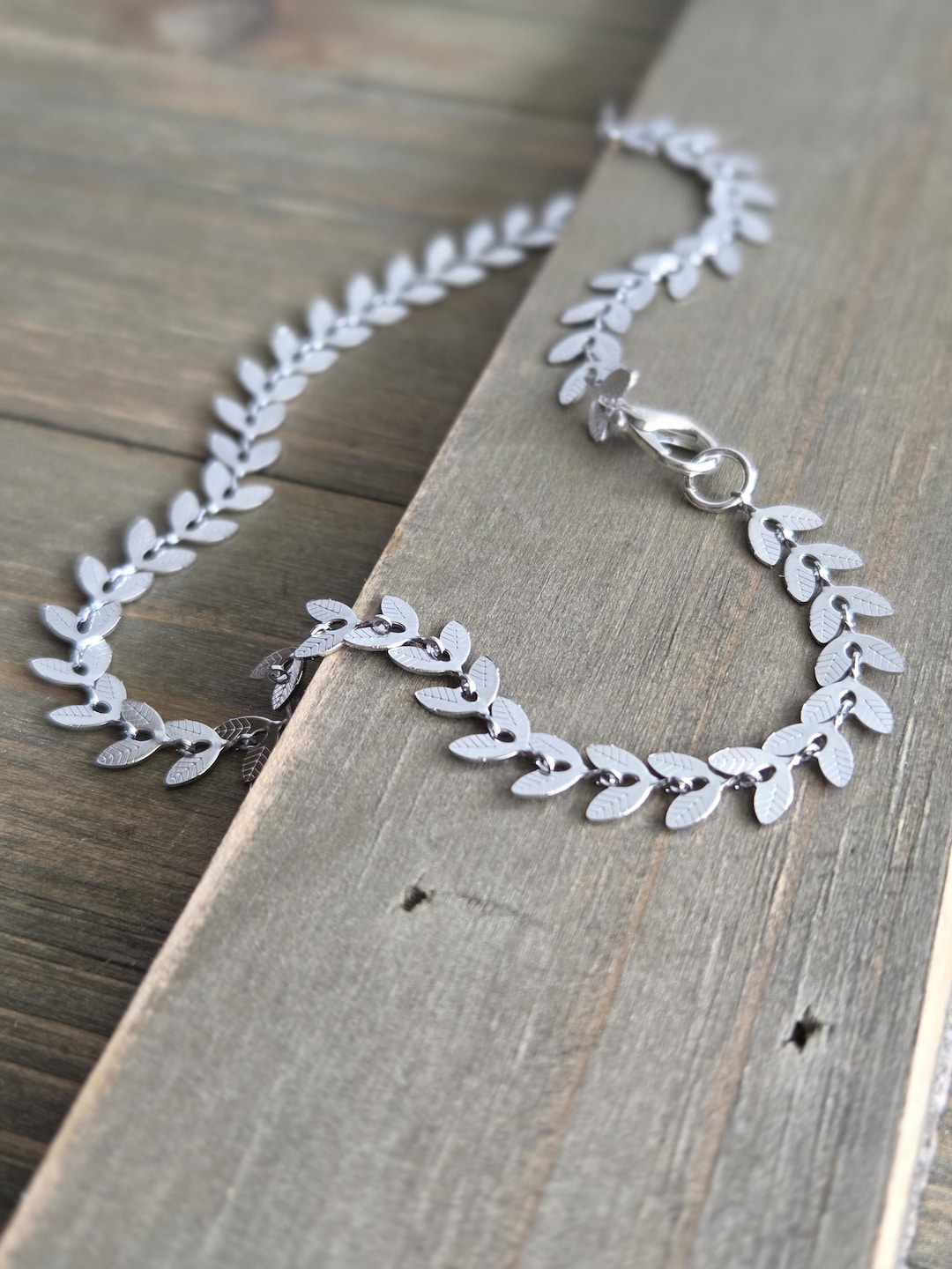 Stainless Steel Anklet- Gold Laurel Anklet- Water Proof Anklets ...