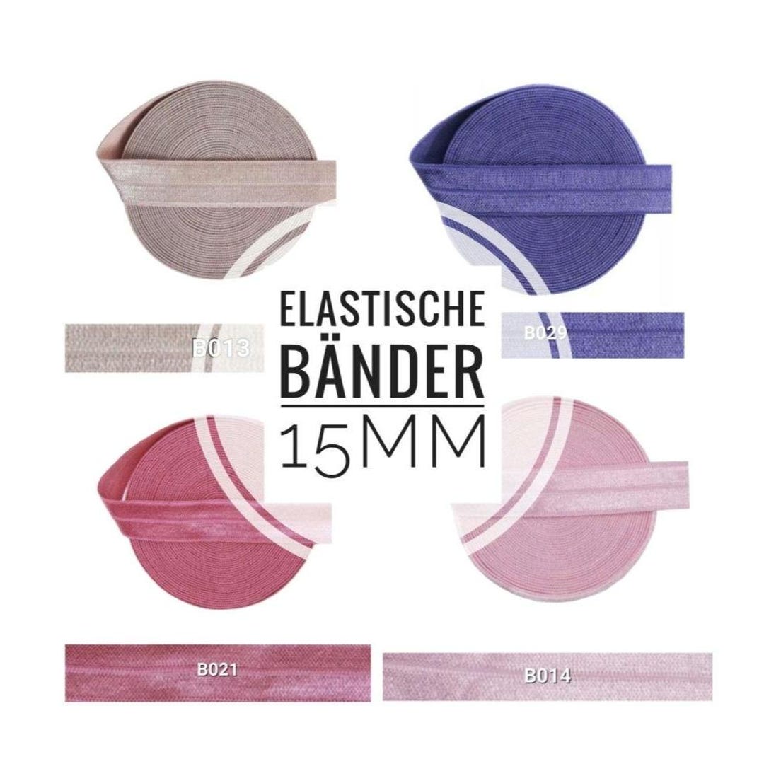 15mm x 1 Meter DIY Gummiband recycelt uni elastische Festivalarmbänder ...