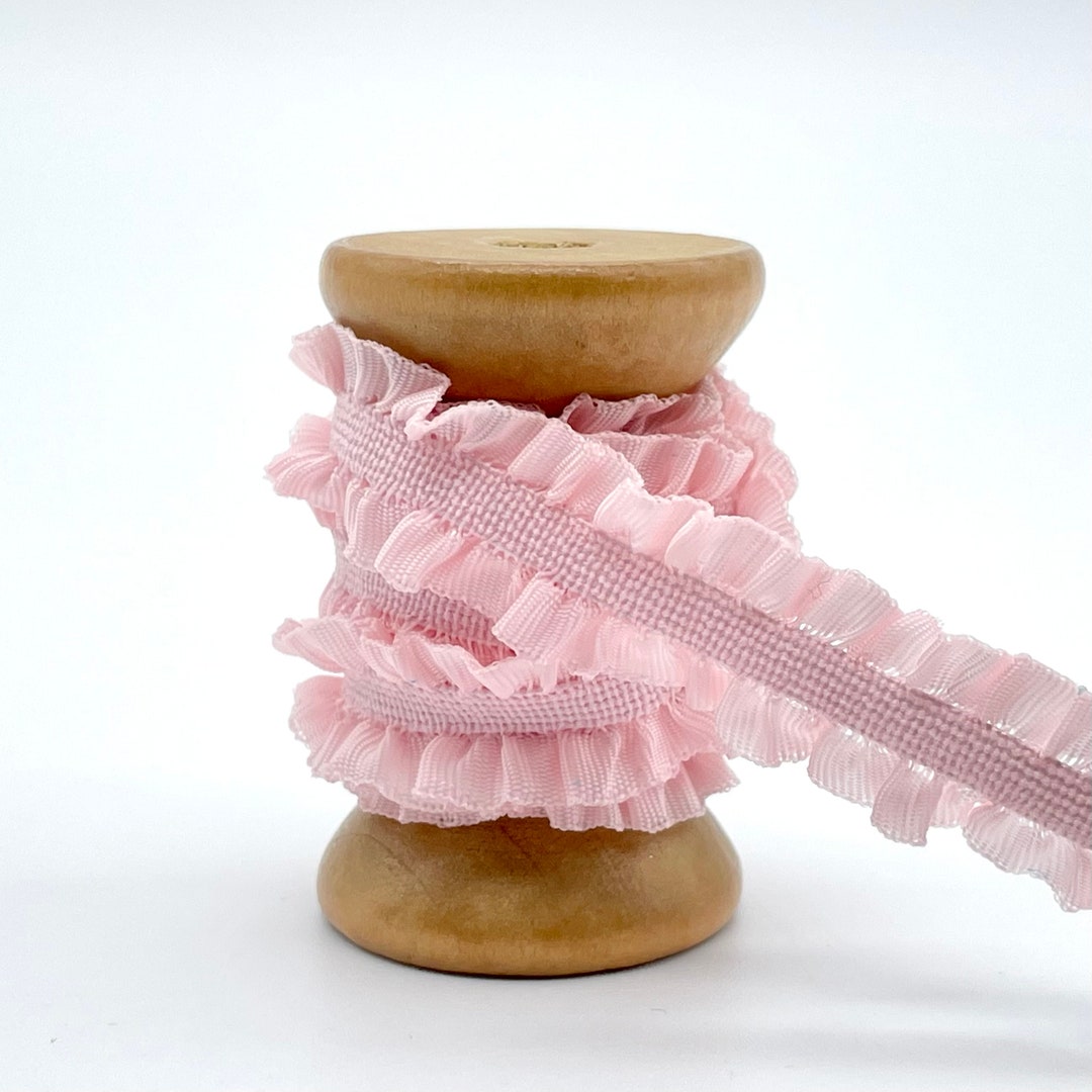 1 M Elastic Lace Rubber Band Elastic Band Ruffles Soft Pink - Etsy