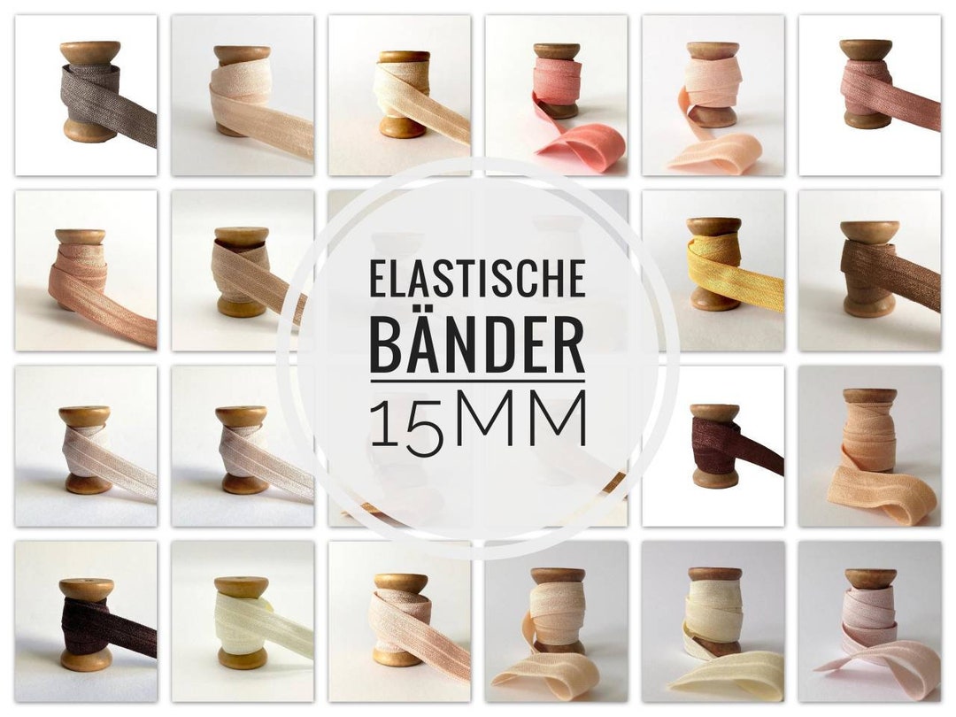 1,45EUR/mètre 15 mm x 2 mètres élastique à coudre bordure de traçage ...