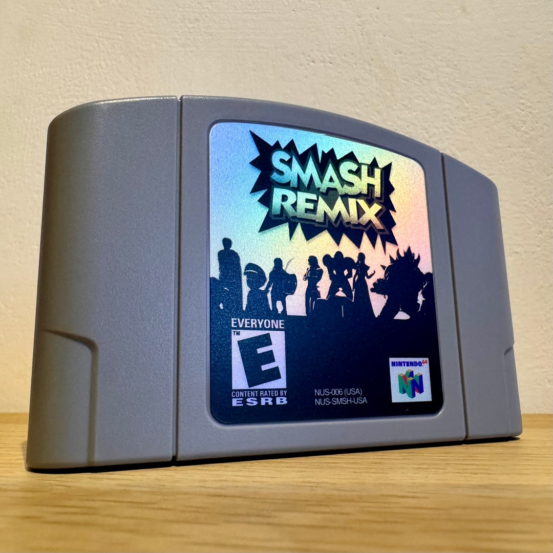 Latest Smash Bros Remix Cartridge for Nintendo 64 / N64 Fan Made Game ...
