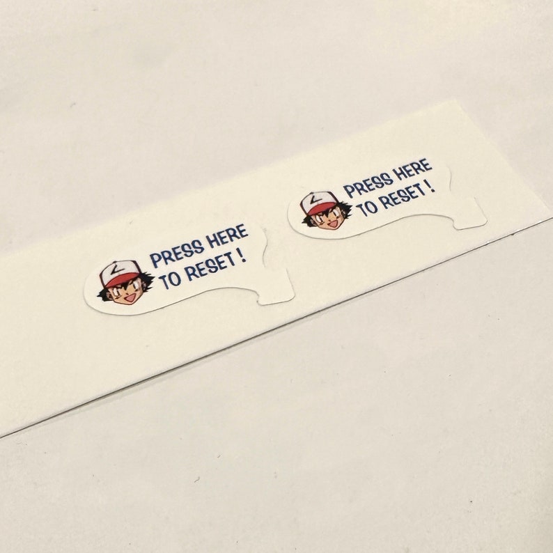 Press Here to Reset - Sticker for Pokemon Nintendo 64 Console ...