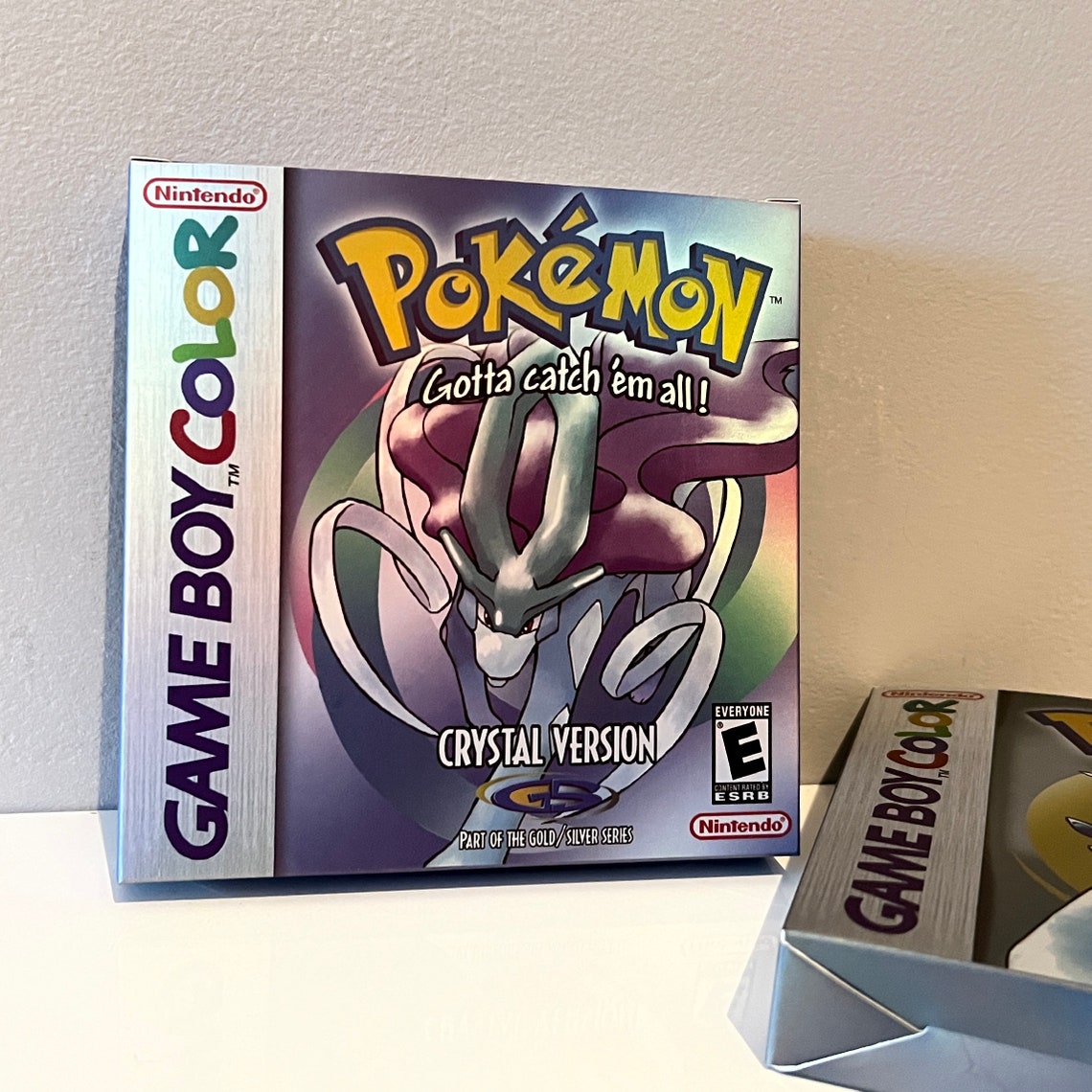 Holographic Replacement Pokemon Crystal and Silver Gameboy - Etsy