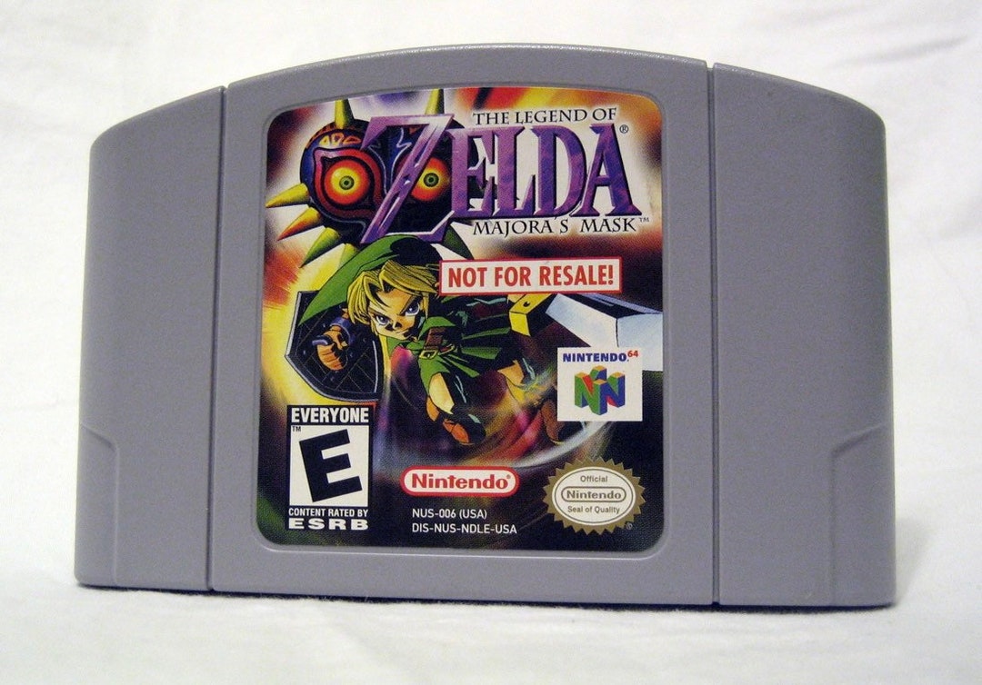 Zelda Majoras Mask Not for Resale / Demo / NFR Cartridge for Nintendo 64 / N64 Fan Made Game ...