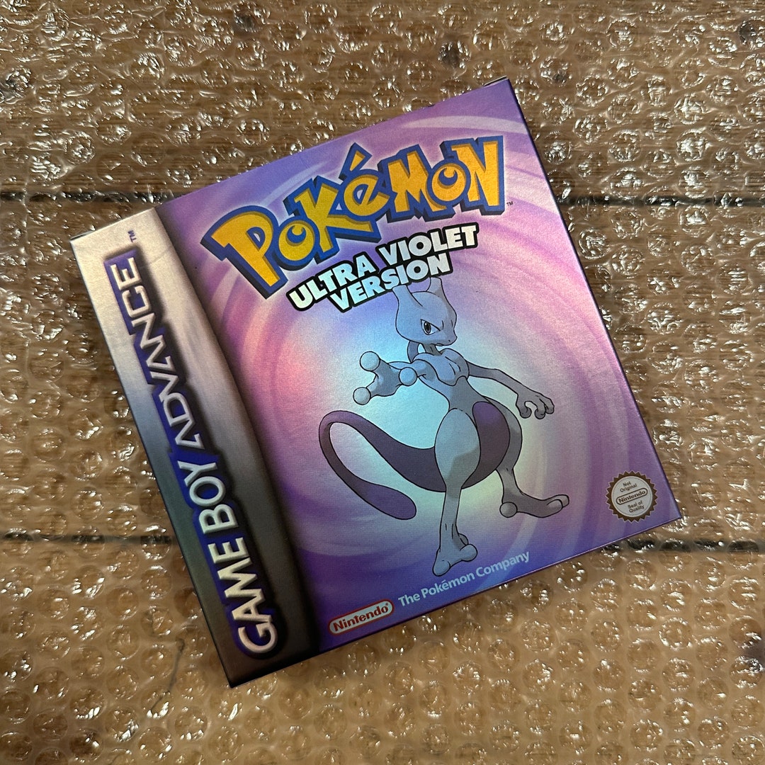 Pokemon Ultra Violet for Gameboy Advance Fan Made Game - Etsy Canada