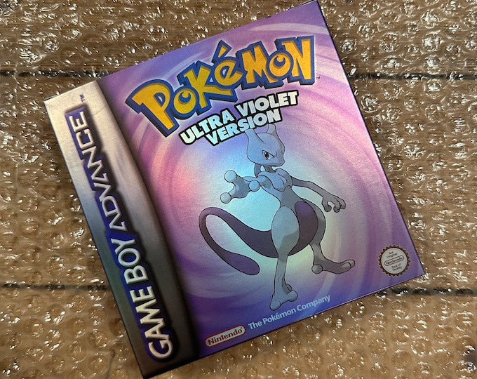 Pokemon Ultra Violet for Gameboy Advance - Fan Made Game - Etsy