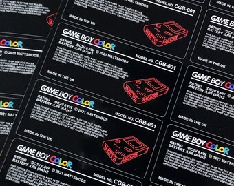 Custom Game Boy Labels - Etsy