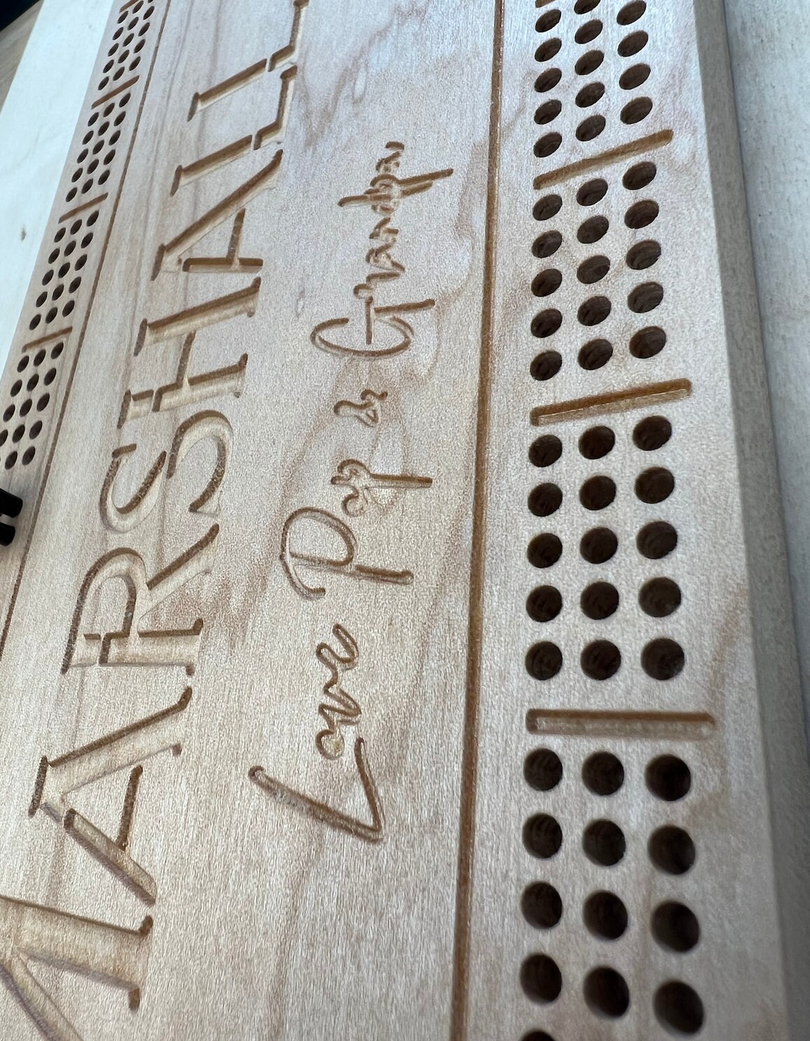 3 Player Customized Cribbage Board With Pegs - Etsy