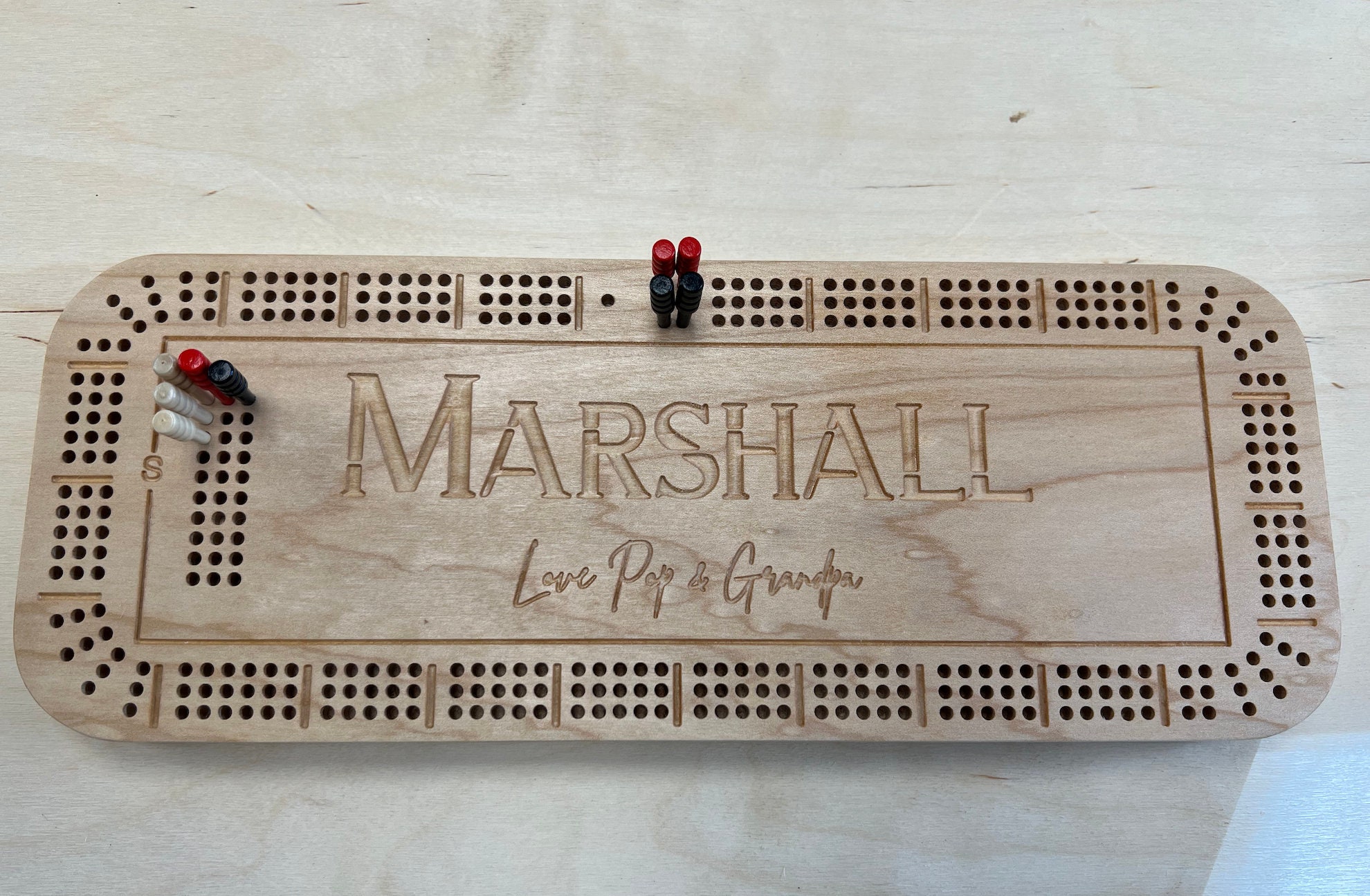3 Player Personalized Cribbage Board Cut Files / SVG Files ONLY / CNC ...