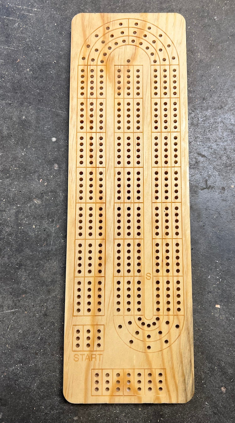 3 Player Cribbage Board - Etsy
