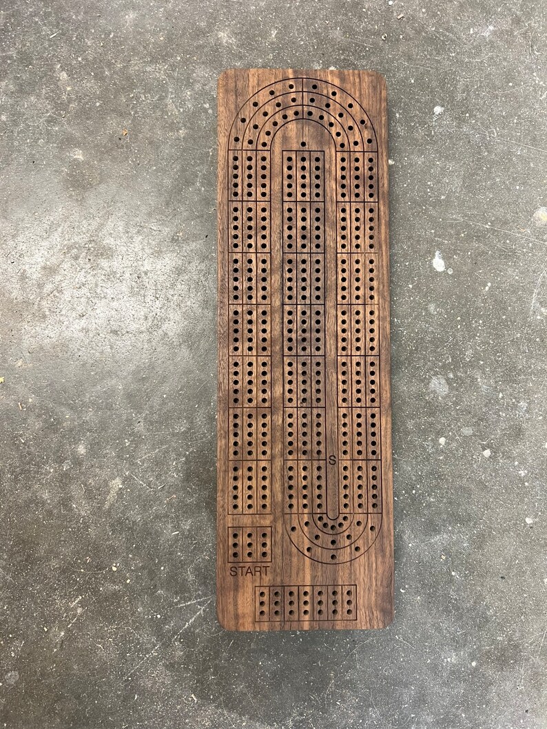 3 Player Cribbage Board - Etsy