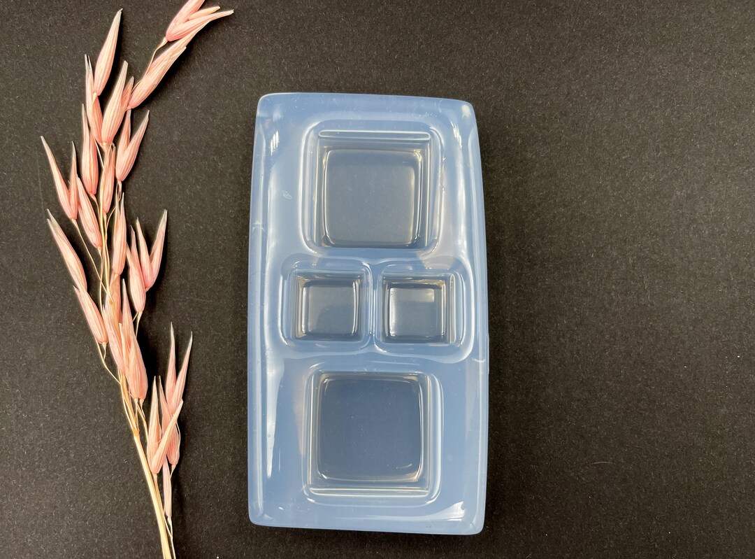 Two Size Flat Square Transparent Silicone Mold SET | Mold Epoxy Resin ...