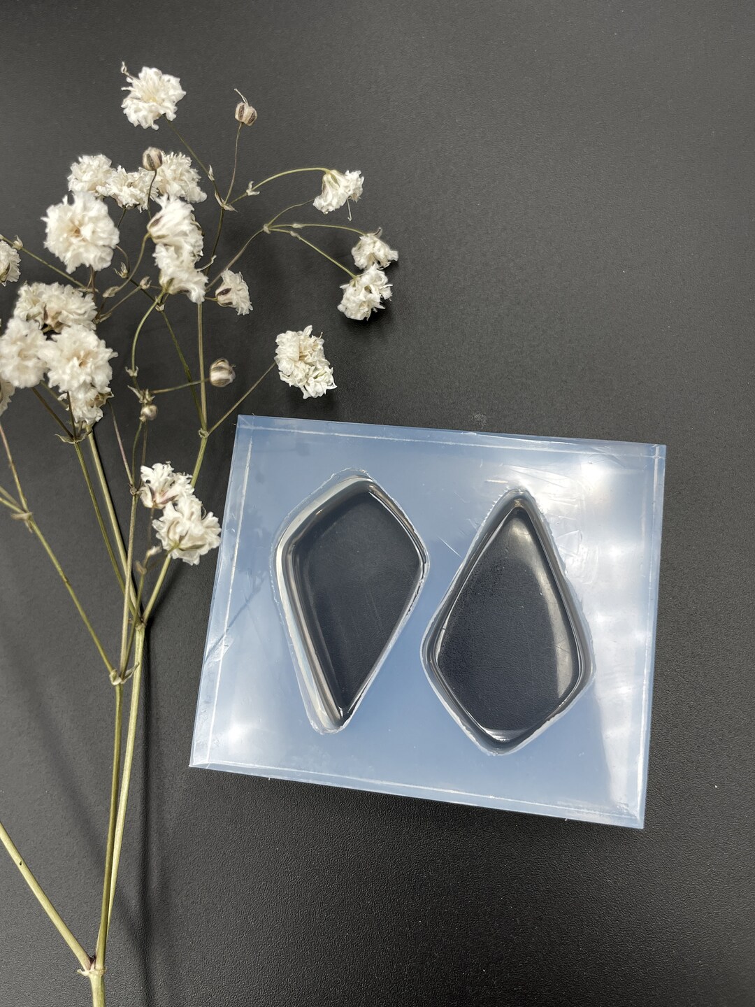 Silicone Mold SET Flat Teardrop Form | Mold for Epoxy Resin Resin ...