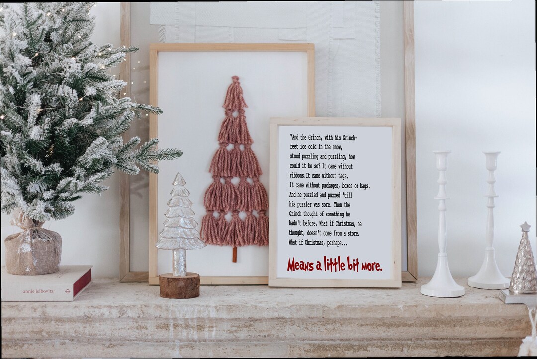 Means A Little Bit More Sign 3D- Grinch - Etsy