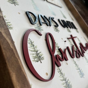 Days Until Christmas Sign - Etsy