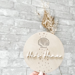 Sea Shell Collection // LASER ENGRAVE Birth Month, Birth Announcement ...