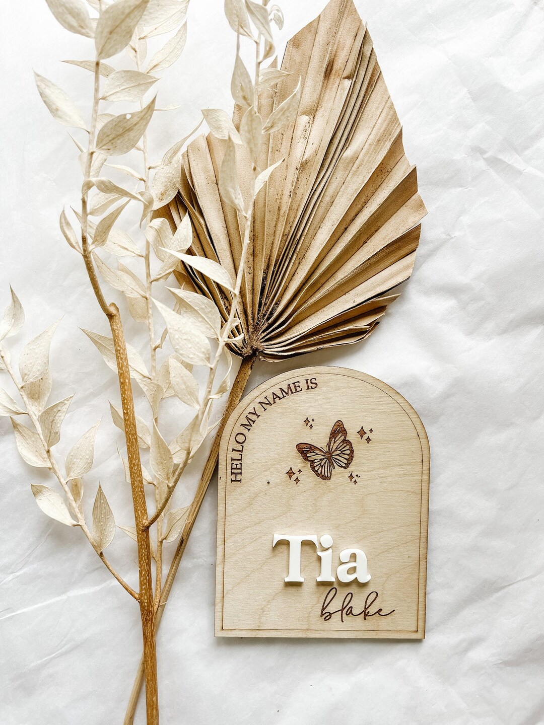 Butterfly Birth Month Announcement Plaque - Etsy