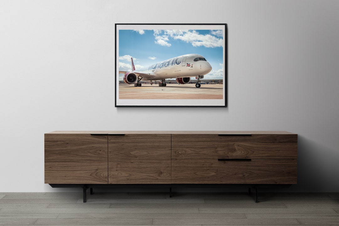Fine Art Photography Print Virgin Atlantic Airbus A350-1000 G-VDOT - Etsy