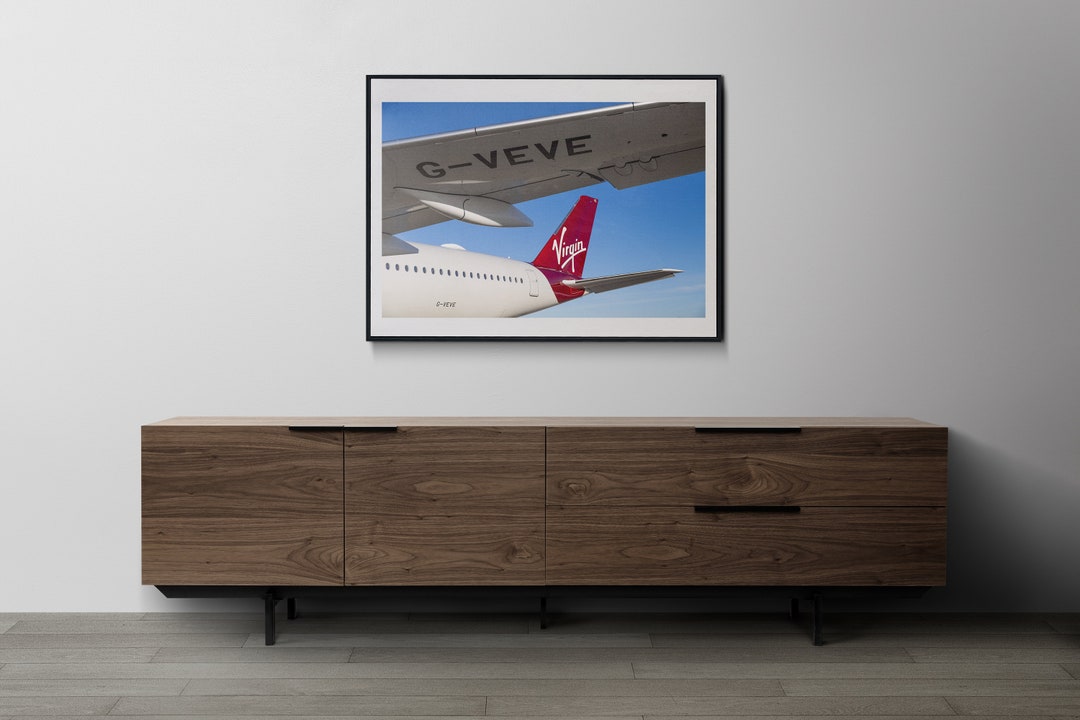 Fine Art Photography Print - Virgin Atlantic Airbus A350-1000 G-VEVE - Etsy
