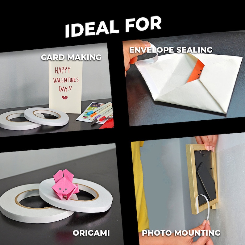 Double Sided Tissue Craft Tape: Scrapbooking, Cardmaking, Origami - 55 ...
