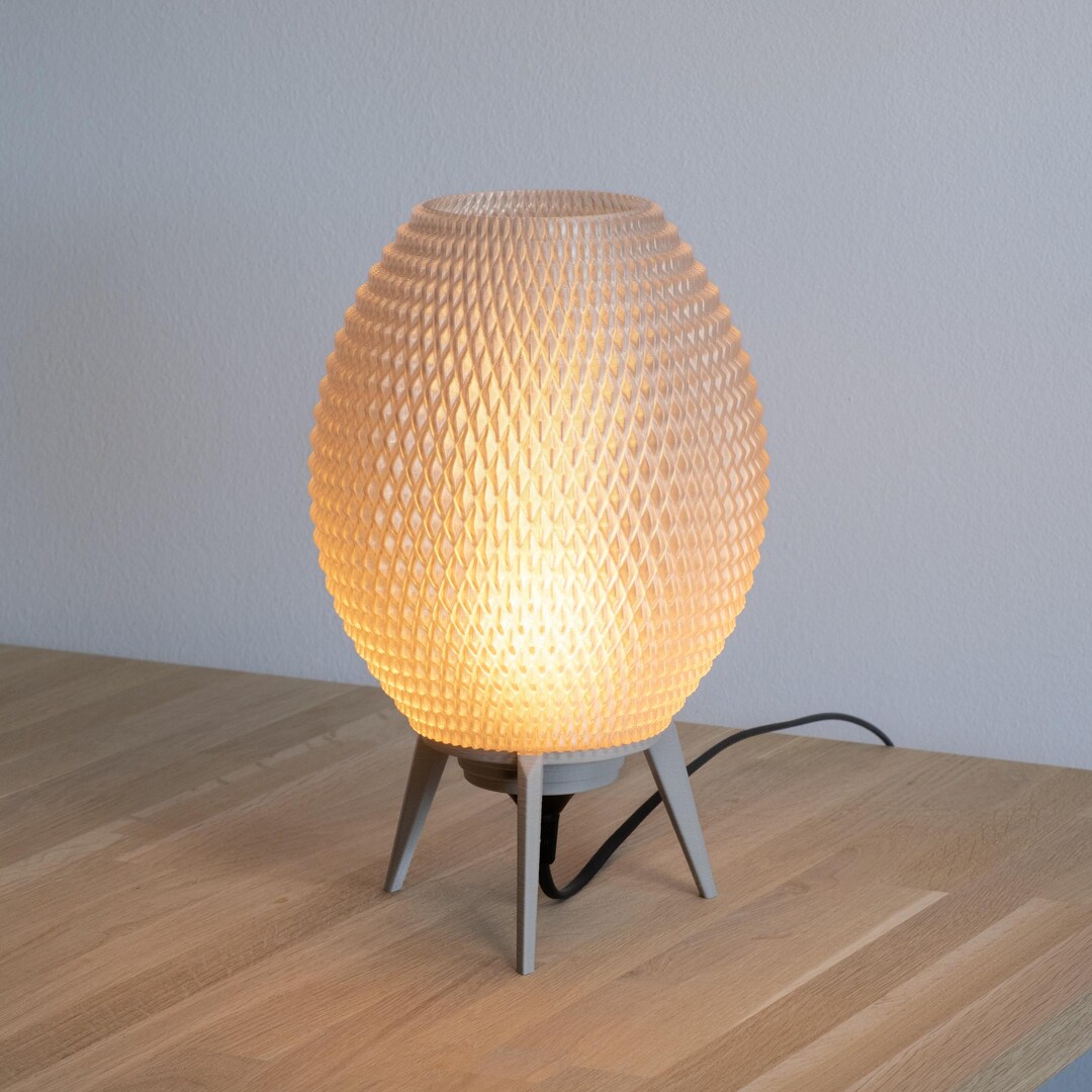 Clear STELLAR Lamp, 3D Printed Tripod Mood Light for Modern Living Room ...