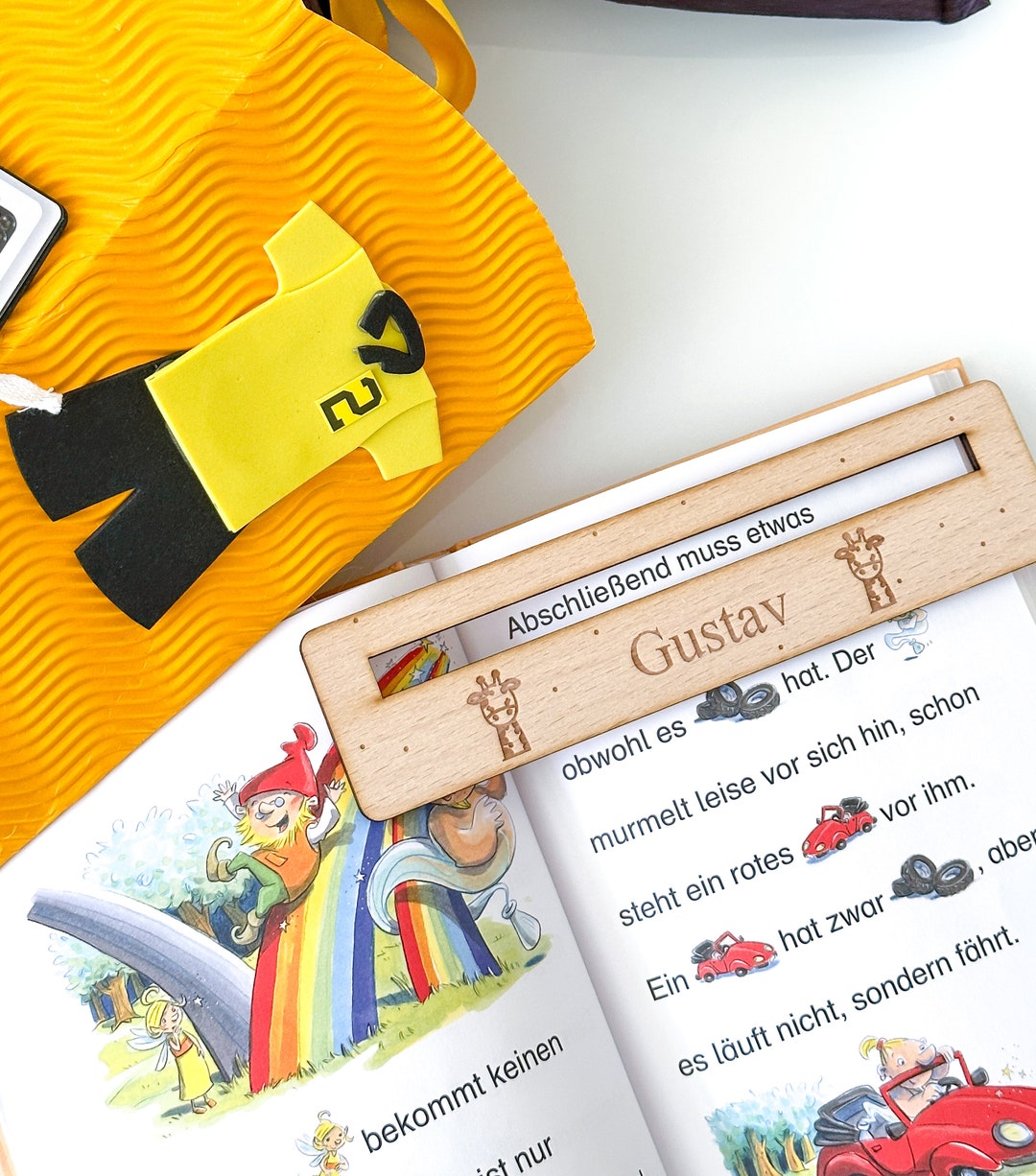 Wooden Reading Aid for Schoolchildren | ABC | Personalized - Etsy