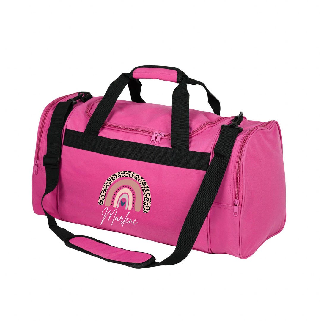 Personalized Sports Bag With Name, Children's Sports Bag With Rainbow ...